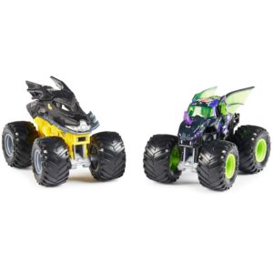 Monster Jam, Official Bakugan Dragonoid Vs. Batman Die-Cast Monster Trucks, 1:64 Scale, Kids Toys for Boys Ages 3 and up