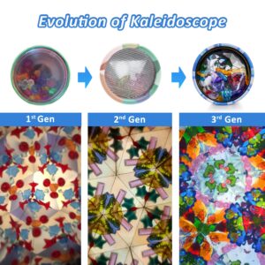 iKeelo Classic Tin Kaleidoscopes 2 Pack, Discover Hidden Animals, Crystal Clear View, Vintage Retro Toys in Gift Box