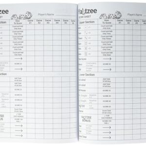 Yatzee Score Pads: Large Print Sheets for Scorekeeping (Score Book)