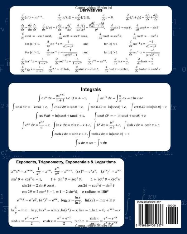 Calculus: Essential Skills Practice Workbook with Full Solutions - Derivatives, Limits and Integrals 2022 Edition