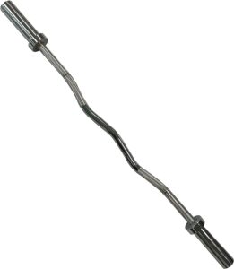 cap barbell 2' olympic solid curl bar, 47-inch, no collars, chrome (new version) (obis-47-3)