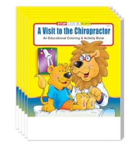 zoco - a visit to the chiropractor's office - educational coloring books (50 bulk pack, without crayons) - chiropractor supplies - activities for kids