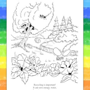 ZOCO - Learn to Recycle - Kids Educational Coloring Books (50 Bulk Pack, Without Crayons) - Earth Day, Environmental Program Handout - Recycling Activities for Kids