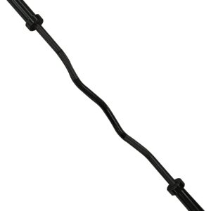 CAP Barbell 2' Olympic Solid Curl Bar, 47-Inch, No Collars, Black (New Version) (OBIS-47B-3)