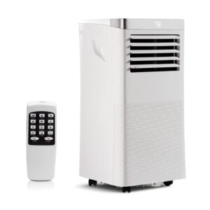 aoxun 10000btu portable air conditioner and heater dehumidifier and fan with remote control, 4-in-1 portable ac unit for room, office, dorm, bedroom (window venting kit included)