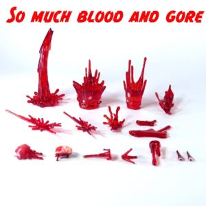 Super Action Stuff Casket of Cruelty 30+ Piece Accessories Set for 1:12 Scale (Six and Seven inch) Action Figures. Includes Coffin, Weapons and Blood Effects.