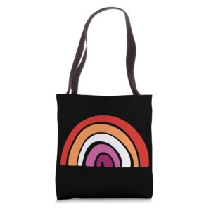 lgbtq lesbian pride flag - lgbtqia+ rainbow lesbian tote bag