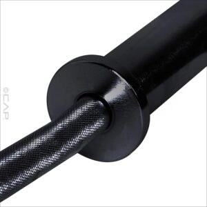 CAP Barbell 2' Olympic Solid Curl Bar, 47-Inch, No Collars, Black (New Version) (OBIS-47B-3)