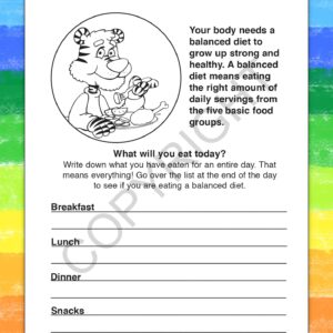 ZOCO - Eat Right, Eat Healthy - Educational Coloring Books (50 Bulk Pack, Without Crayons) - Learn Nutrition - Doctors, Nurse Handout - Games, Puzzles, Fun Activities for Kids