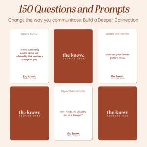 I Know Collection Relationship Cards for Couples – Thoughtful Couple Questions Cards – Get to Know Each Other Love Card Game - Date Night Questions with Premium Cardstock Cards – 150 Fun Questions