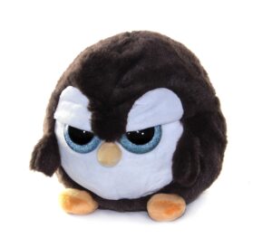 grumpy penguin - adorable super soft plush stuffed animal toy (glitter eyes) - large 8 inch - unique gift for kids and adults