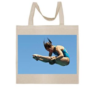 fc carino diving grand - a nice graphic cotton canvas tote bag fca #fcag332979