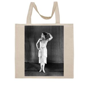 fc carino norma shearer - a nice graphic cotton canvas tote bag fca #fcag935056