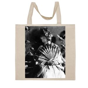 fc carino lillian gish - a nice graphic cotton canvas tote bag fca #fcag308284