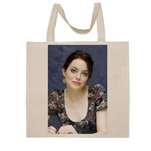 fc carino emma stone - a nice graphic cotton canvas tote bag fca #fcag744432