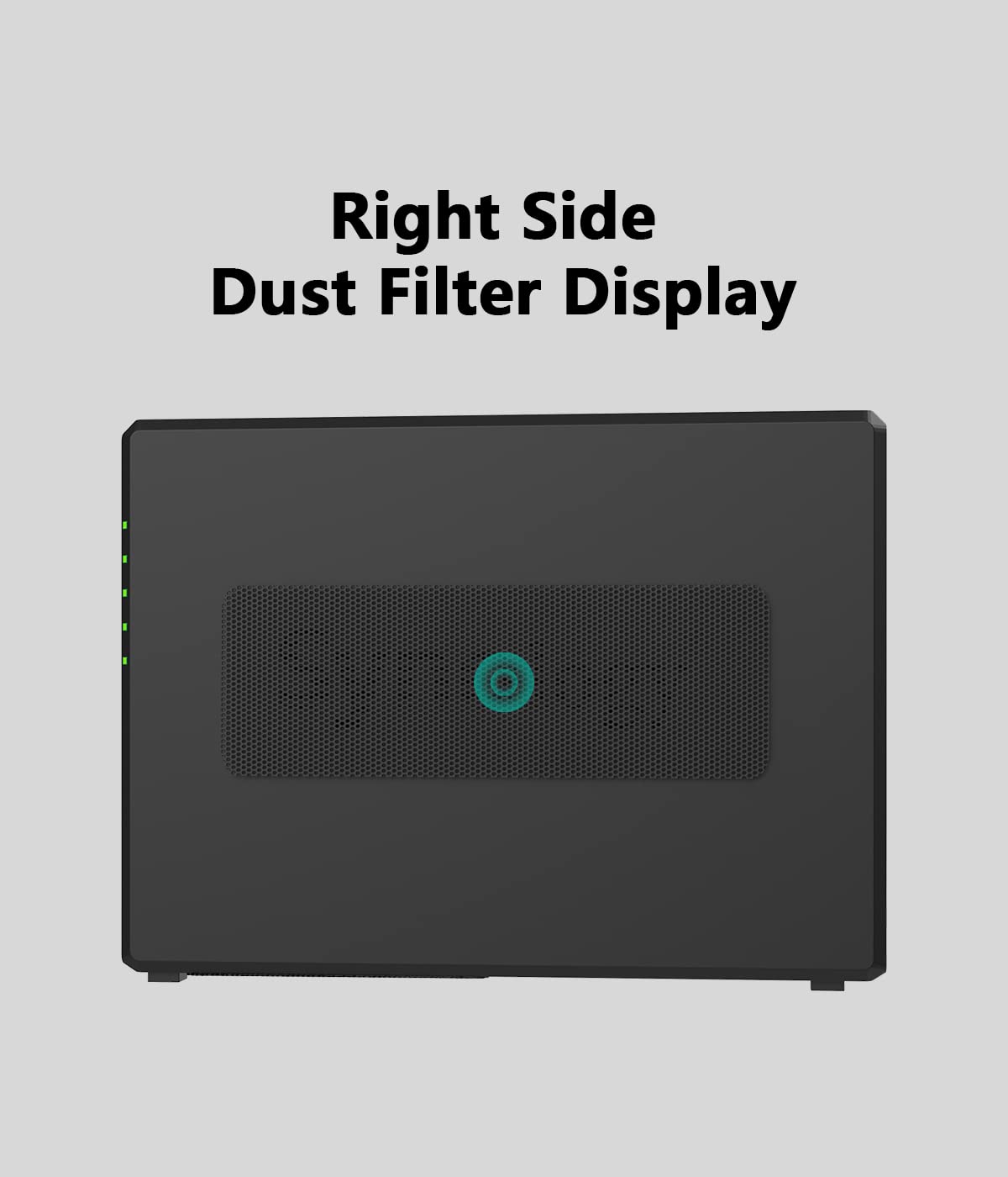 ADJNPCY Dust Filter for Synology NAS DS920+ DS420+ DS918+ DS418play Dustproof PVC Cover - Black