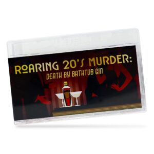 broadway murder mysteries: roaring 20s death by bathtub gin - interactive murder mystery game for 3-20 players