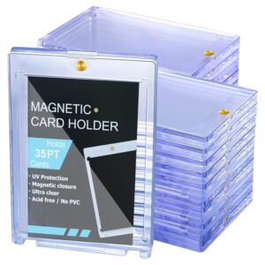 25 ct magnetic card holder 35pt, card case holder for trading cards，card protectors hard plastic, card sleeves display case for baseball card sports cards