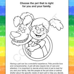 ZOCO - Healthy Pets are Happy Pets - Kids Coloring Books (50 Bulk Pack, Without Crayons) - Love Animals, Furry Friends - Vet, Pet Store Handout - Games, Puzzles, Activities for Kids