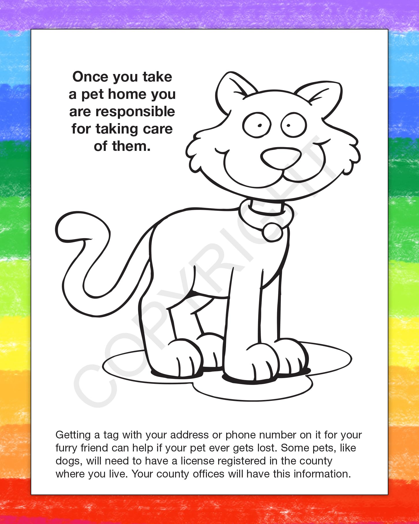 ZOCO - Healthy Pets are Happy Pets - Kids Coloring Books (50 Bulk Pack, Without Crayons) - Love Animals, Furry Friends - Vet, Pet Store Handout - Games, Puzzles, Activities for Kids