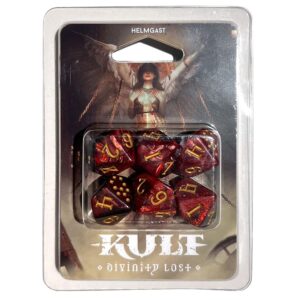 impressions kult: divinity lost: dice set (inferno edition) - 6 piece dice set