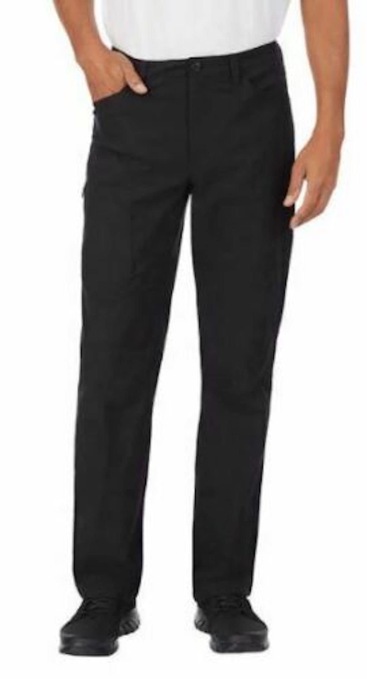 Eddie Bauer Men's Fleece Lined 2-Way Stretch Tech Pant (34W x 32L, Black)