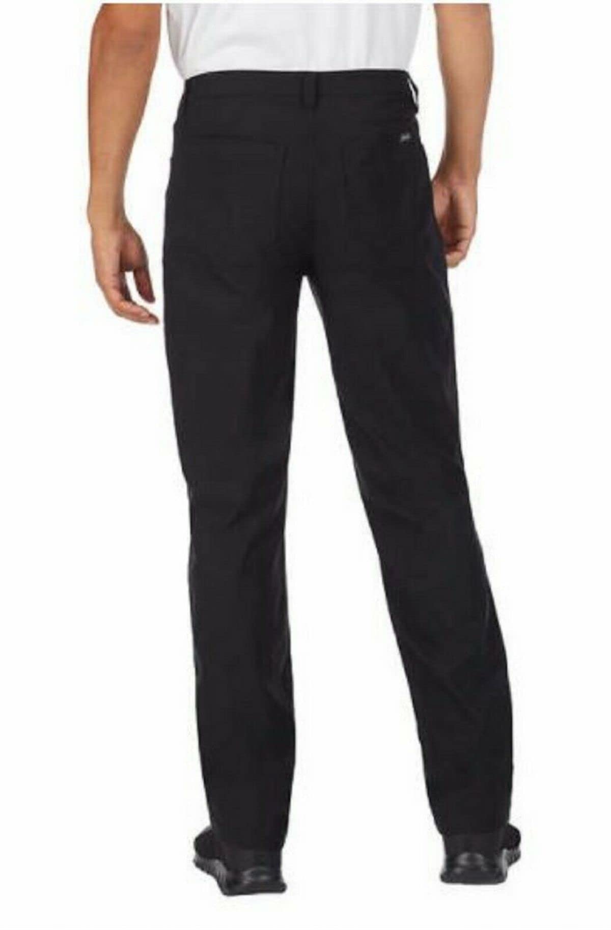 Eddie Bauer Men's Fleece Lined 2-Way Stretch Tech Pant (34W x 32L, Black)