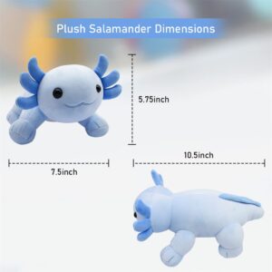 CHUDATOM 10.5'' Axolotl Plush Toy - Soft, Cute, Kawaii Stuffed Animal Pillow Doll for Kids' Birthdays & Home Decoration