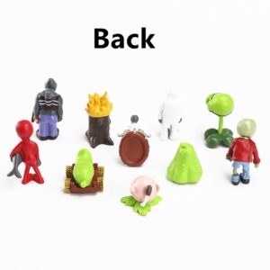 JHESAO 10PCS Plants PVZ Toys Set Action Figures Zombies PVZ PVC Toy New, Great Gifts for Kids and Fans, Birthday and Party