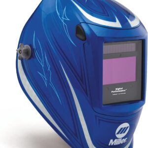 Miller Digital Performance Welding Helmet 289807 - Auto-Darkening Welding Helmet with Clearlight 2.0 Technology - Lightweight Welding Hood - Welding Mask Head Protection Gear with 7.22 sq in View