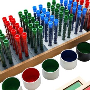 Kghios Montessori Long Division Board (Test Tube Division Group),Montessori Math Toys Materials for Toddlers,Mathematics Teaching Aids Materials Baby Preschool Learning Education Toys