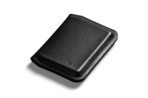 bellroy apex slim sleeve (slim bifold leather wallet, rfid protected) - raven