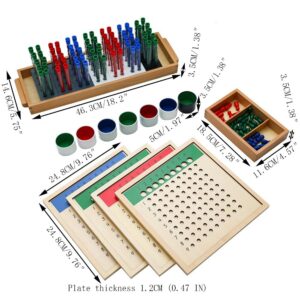 Kghios Montessori Long Division Board (Test Tube Division Group),Montessori Math Toys Materials for Toddlers,Mathematics Teaching Aids Materials Baby Preschool Learning Education Toys