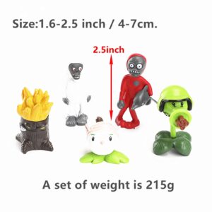 JHESAO 10PCS Plants PVZ Toys Set Action Figures Zombies PVZ PVC Toy New, Great Gifts for Kids and Fans, Birthday and Party