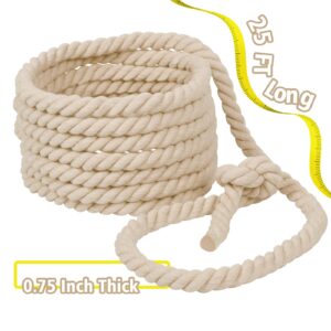 25FT Tug of War Rope Game for Kids & Adults, Field Day Family Family Reunion Games, Lawn Camping Picnic Games, Backyard Carnival Games Fun for Team Building Activities