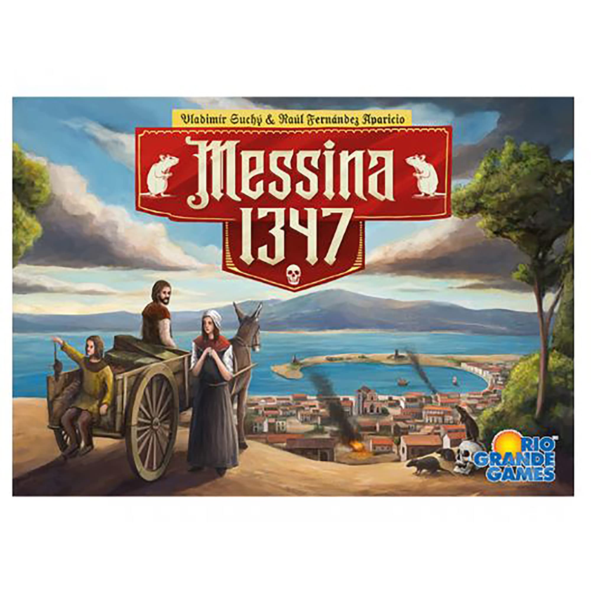 RIO Grande Games ACH Messina 1347 - Strategy Board Game, Rio Grande Games, Ages 14+, 1-4 Players, 90-120 Min