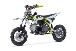 trailmaster tm11 dirt bike 110cc automatic great kids bike, more power 25" inch seat 10 inch rims (green)