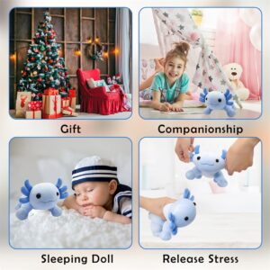 CHUDATOM 10.5'' Axolotl Plush Toy - Soft, Cute, Kawaii Stuffed Animal Pillow Doll for Kids' Birthdays & Home Decoration