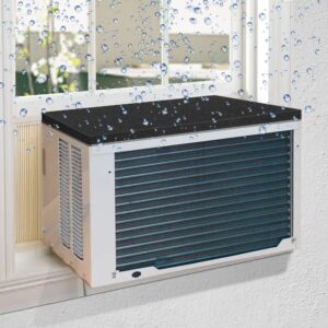 lfutari window air conditioner drip cushion, ac rain cover magnetic mat,removable breeze stop air conditioner top pad for stop dropping noise(magnetic suit for iron surface)