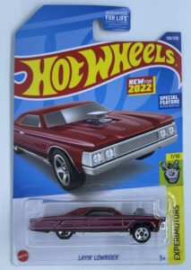 hot wheels - layin'lowrider - experimotors 7/10 [maroon] 128/250