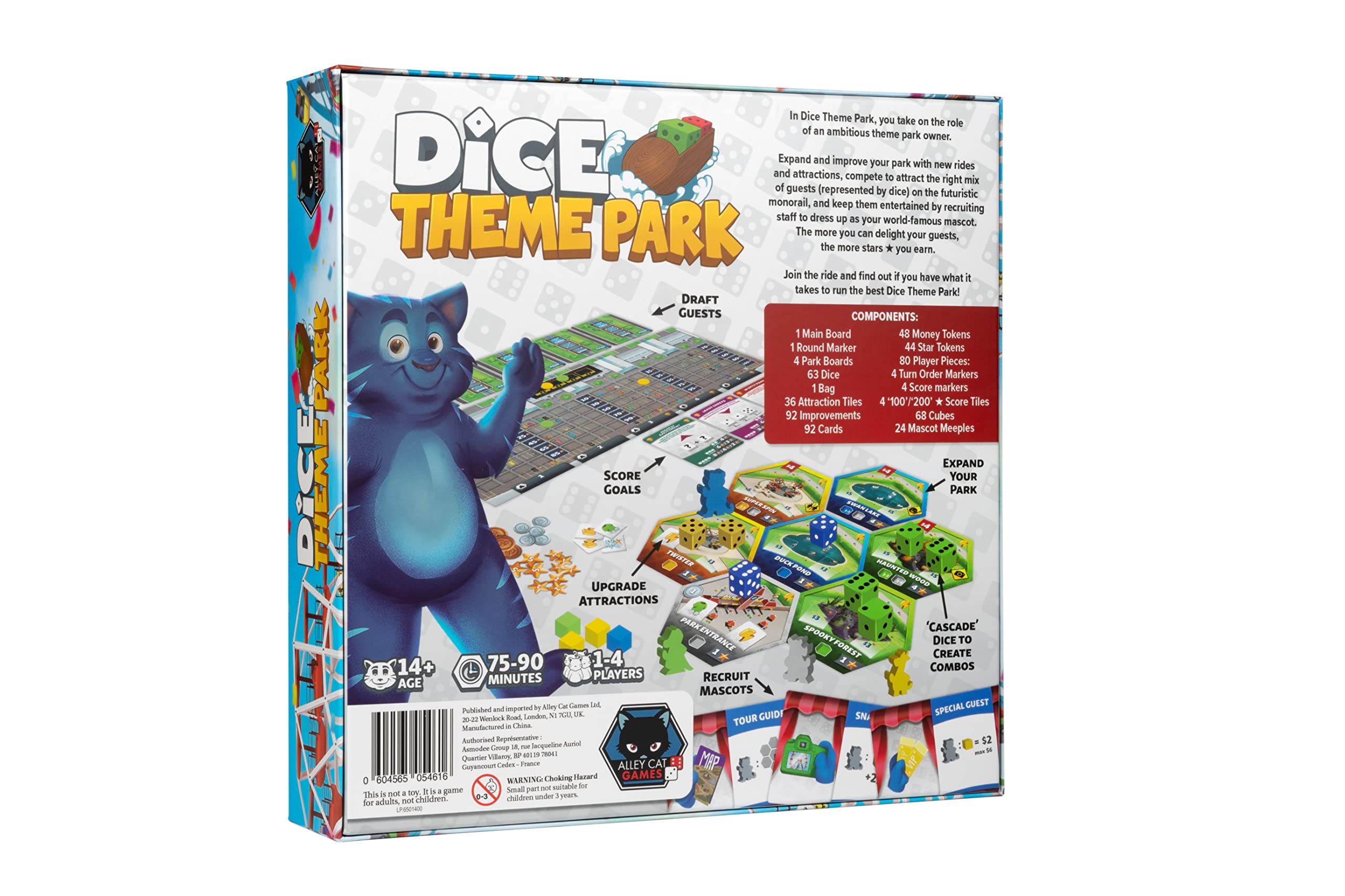 Alley Cat Games Dice Theme Park Blue