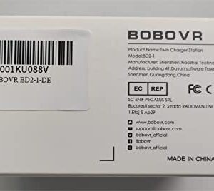 BOBOVR Twin Charger Station/Dock for B2 Battery Pack,Ultra-Thin Design, Magnetically Supply Power to 2 B2 Battery Packs at The Same Time