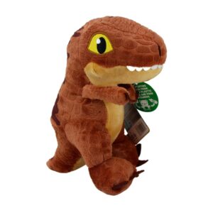 Jurassic World Dominion 20cm 8 Inch Super Soft Gift-Quality Plush - Velociraptor, T-Rex