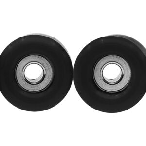 Teak Tuning Eco 85D CNC Poly Fingerboard Wheels - Street Shape, 7.5mm Dia., 5mm Wide - Black Colorway