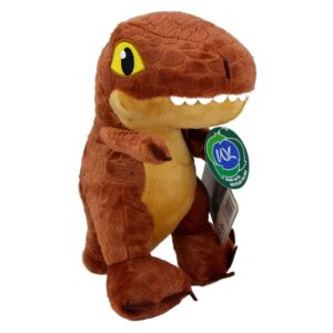 Jurassic World Dominion 20cm 8 Inch Super Soft Gift-Quality Plush - Velociraptor, T-Rex