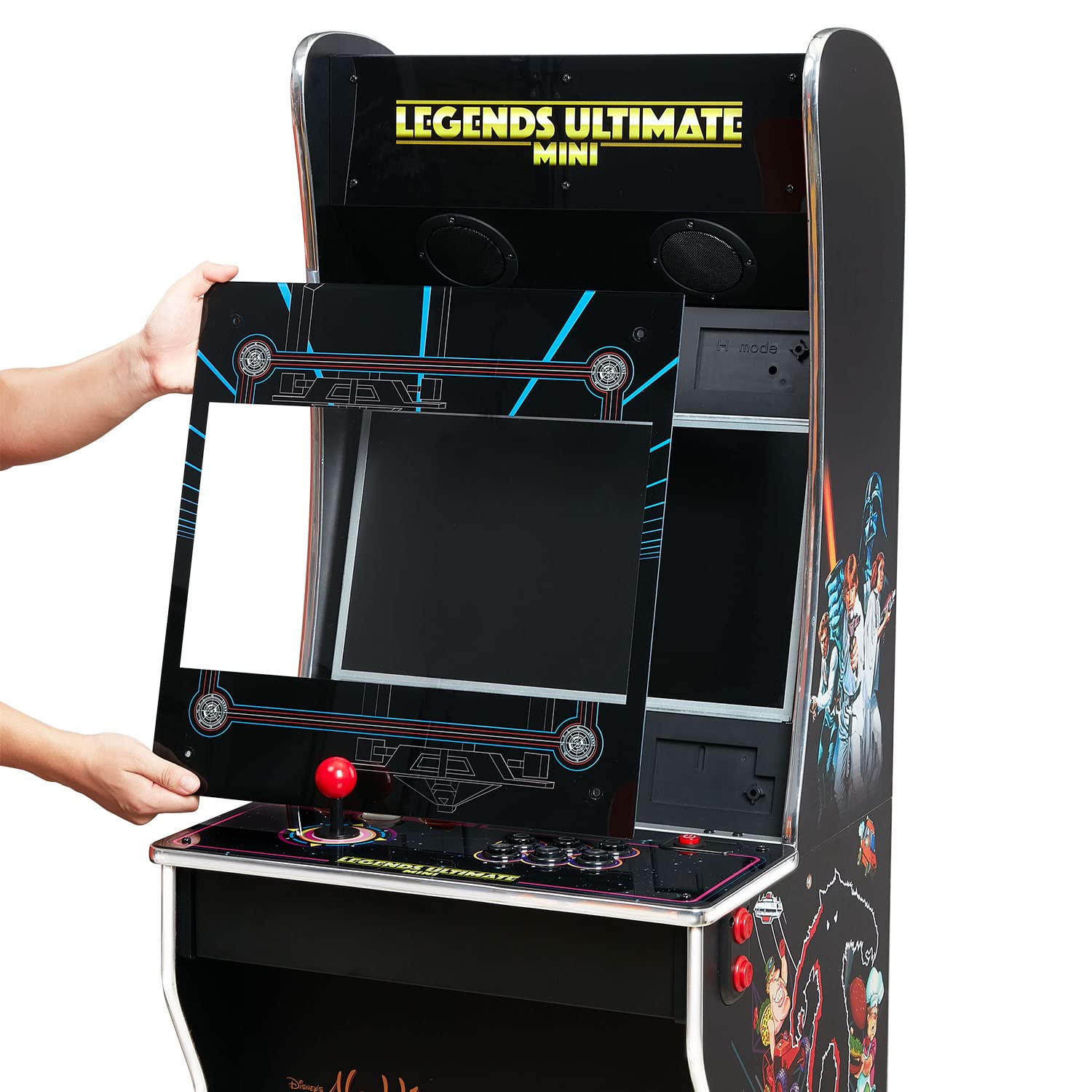 Legends Ultimate Mini, Full Height Arcade Game Machine, Home Arcade, Classic Retro Video Games, 150 Licensed Arcade and Games, Action Fighting Puzzle Sports & More, WiFi, HDMI, Bluetooth