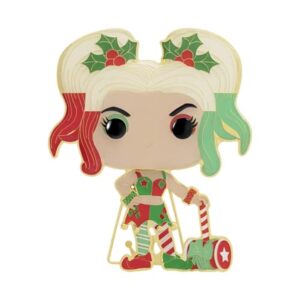 funko pop! pin: dc super heroes holiday - harley quinn