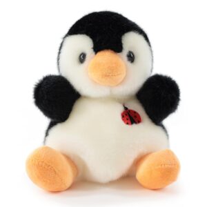 sew butiful 8" penguin stuffed animals plush, cute plushies for animal themed parties teacher student award, animal toys for boys, girls, great for nursery, room decor, bed