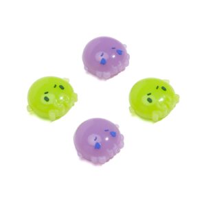 geekshare halloween cute luminous silicone joycon thumb grip caps, joystick cover compatible with nintendo switch/oled/switch lite, 4pcs