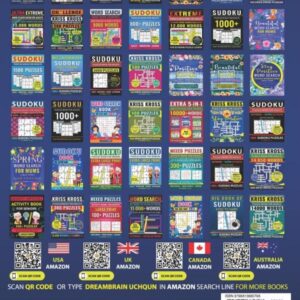 Mixed Puzzles | Activity Book for Adults 100+ Large Print Puzzles: Crossword, Word Search, Sudoku, Kriss Kross, Word Scramble, Mazes